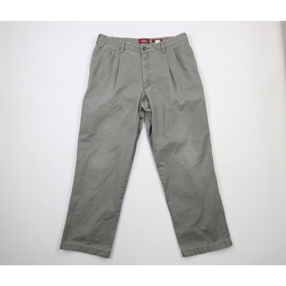 Eddie Bauer | Pants | Vintage Eddie Bauer 38x3 Distressed Pleated ...